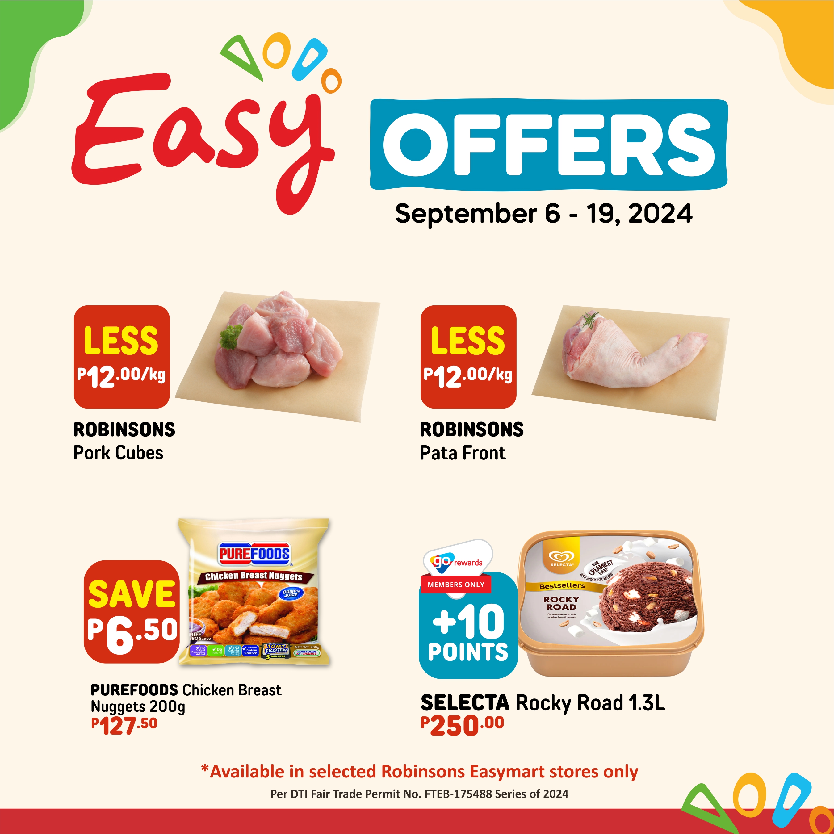 Easy Offers September 6 To 19, 2024